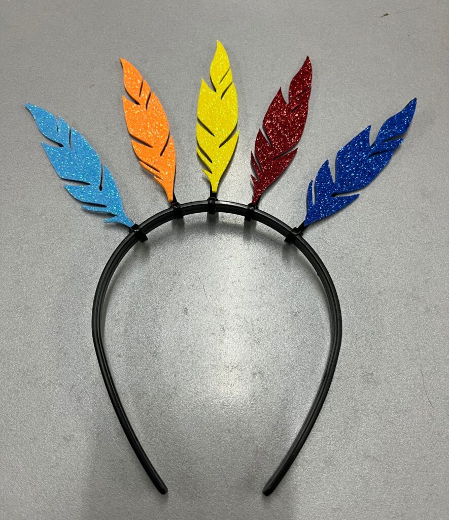 Vincha goma eva indio/a x1 - Cotillón Fantasía